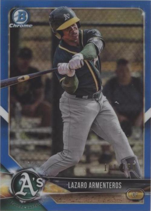 2018 Bowman Draft - Chrome Lazaro Armenteros #BDC-200 Blue Refractor ...