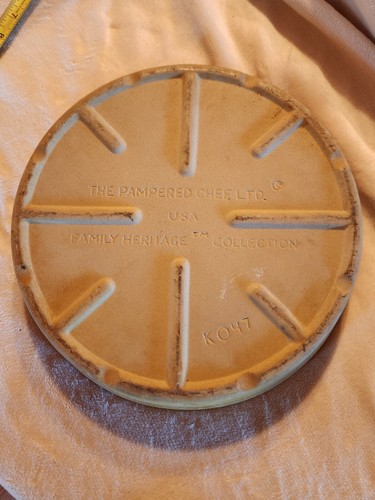 Pampered Chef Stoneware K047 Deep Dish Pan Baker Pizza Pie 11" x 2" | eBay