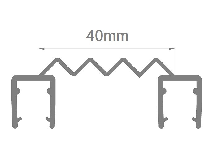 SHOWER SEAL S6X CONCERTINA SEAL 4-6MM AND 8MM GLASS OPTIONS | eBay UK