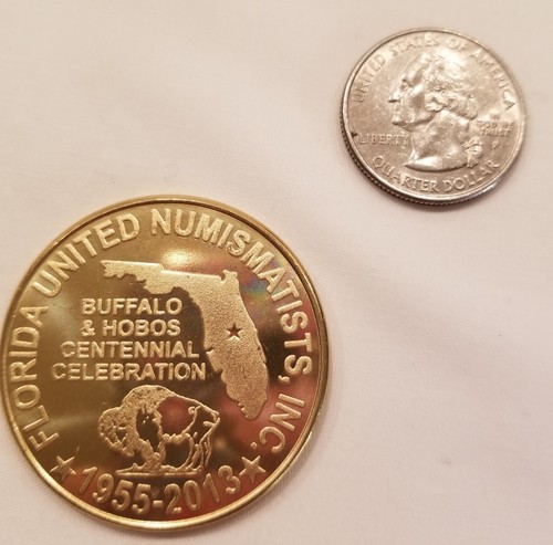 ORLANDO FLORIDA FUN TIME NUMISMATISTS COIN SHOW MEDAL TOKEN 2013 ORANGE ...