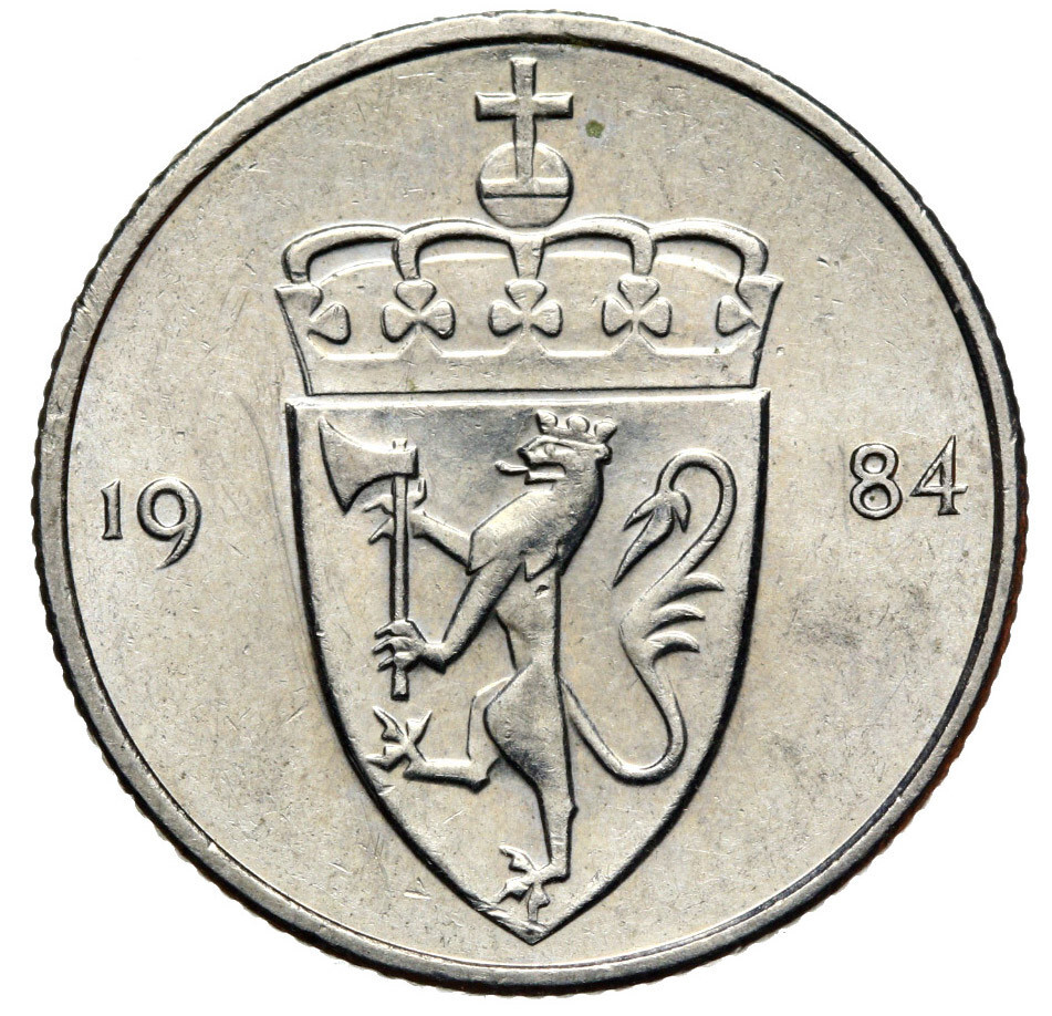 Norway - King Olav V - Coin - 50 Ore Oere 1984 ⚒ K - Uncirculated UNC ...