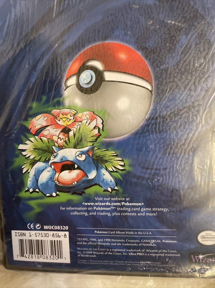 Official 1999 WOTC Pokemon TCG Card Folder - Brand New SEALED - Vintage ...