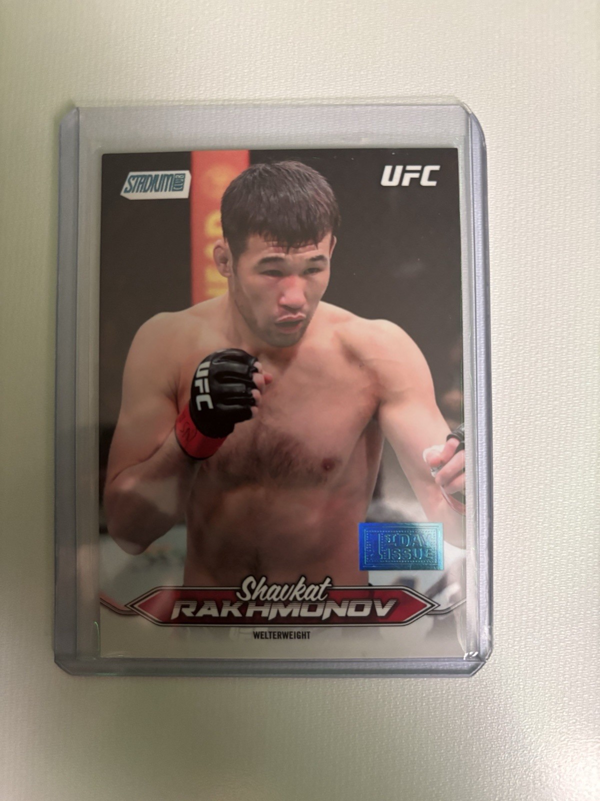 Shavkat Rakhmonov 2025 TOPPS UFC STADIUM CLUB 1ST DAY ISSUE STAMP SSP ...