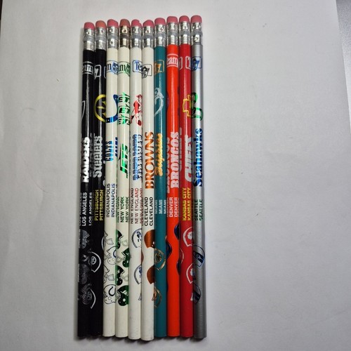 TEAM NFL PENCILS LOT OF 10 VINTAGE- 1990'S BEAUTIFUL | eBay