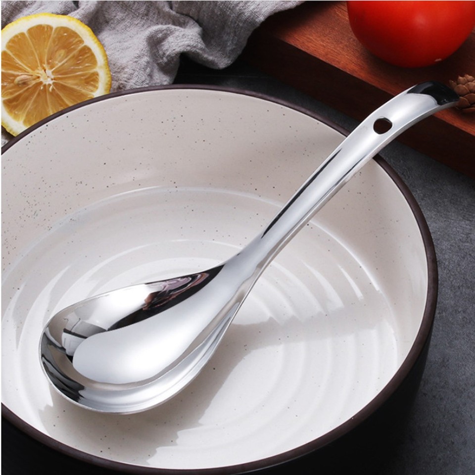 1pc Long Handle Stainless Steel Rice Spoon Ladle Kitchen Tableware for ...