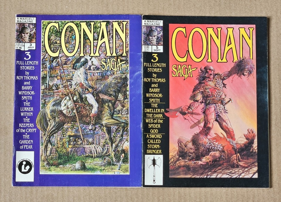 Conan Saga Comic Lot of 10 – Marvel Bronze Age Barbarian Fantasy ...