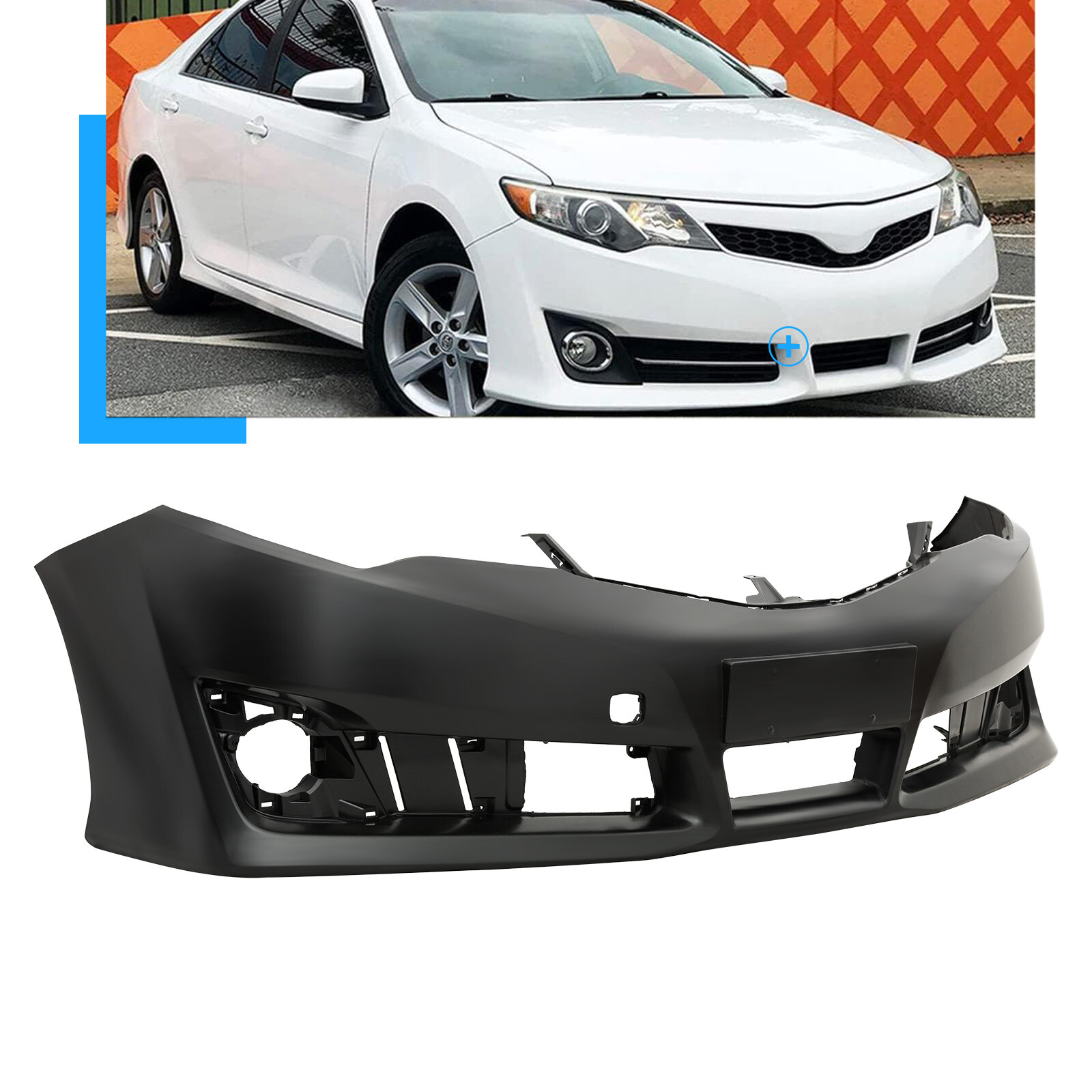 For 2012 -2014 Toyota Camry SE / SE Sport Front Bumper Cover W/O Tow ...