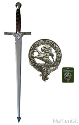 Clan Stuart Scottish Crest Claymore Sword | eBay