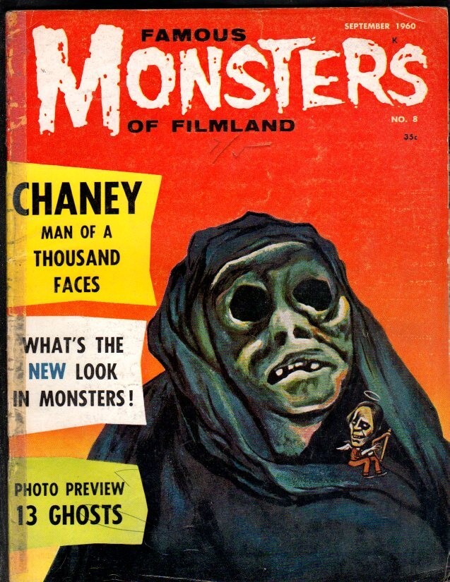 FAMOUS MONSTERS OF FILMLAND #8 G+ (LON CHANEY SR.) 1960 WARREN | eBay