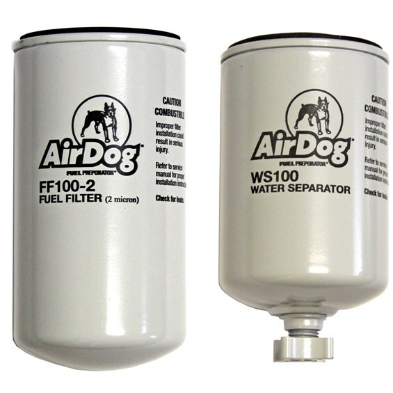 AirDog Pureflow 2 Micron Fuel Filter + Water Separator Kit FF100-2 ...