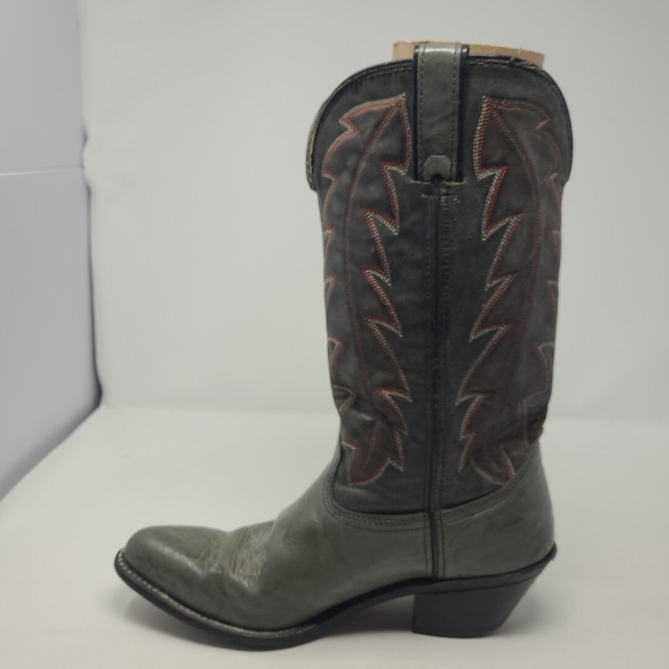 Vintage Durango Western Boots Men's SZ 10 D Marbled Gray & Red DB407 ...