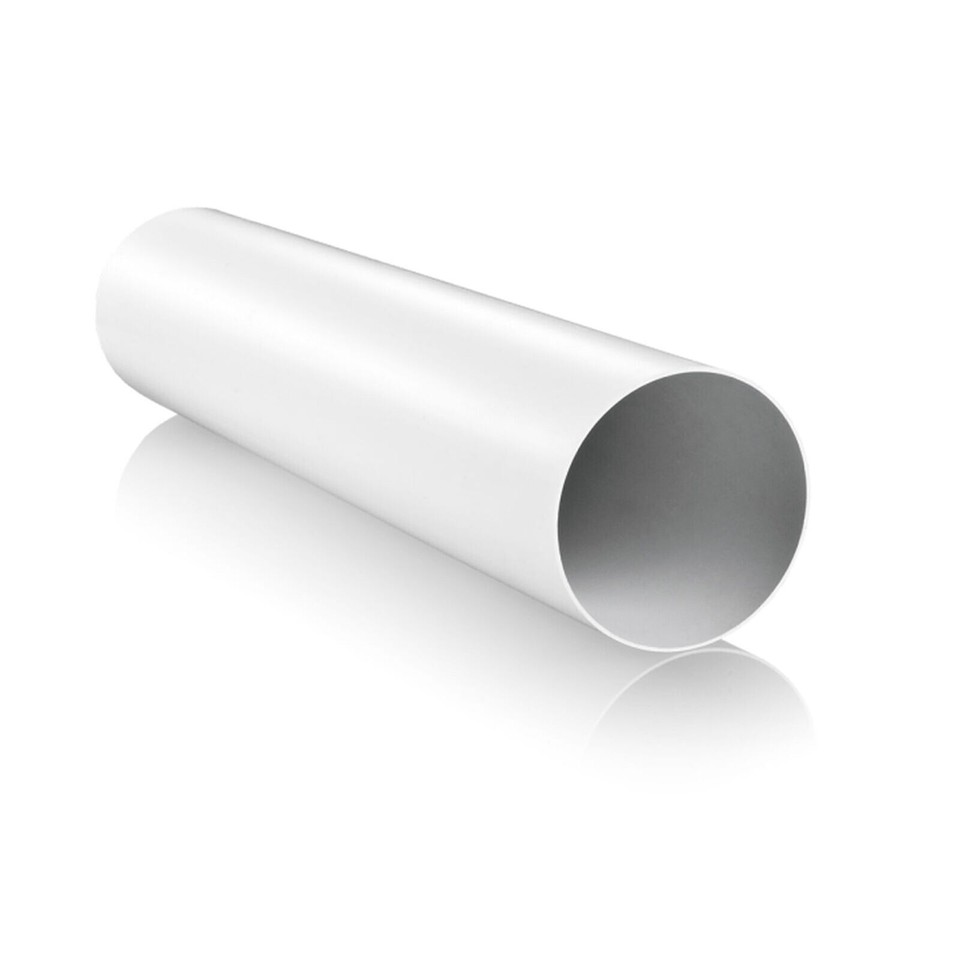 4" 5" 6" 8" Plastic Round Duct Pipe Fitting Extractor fan Kitchen Bath ...