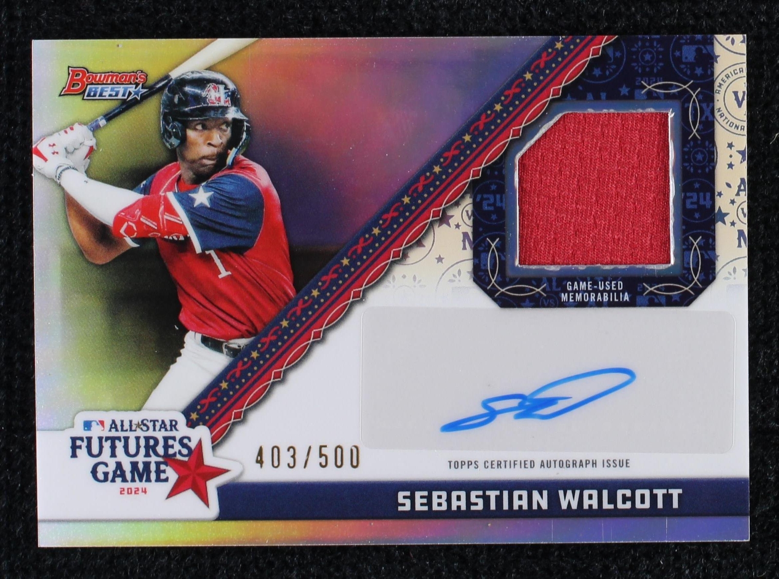 2024 Bowman's Best - 2024 Mlb All-Star Futures Game Relic Autographs # ...