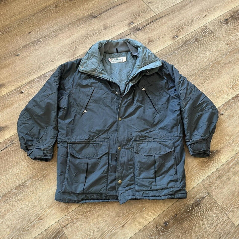 Vintage L.L. Bean Jacket Mens M Maine Warden's Parka Gray Gore-Tex ...