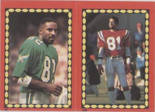 1988 Topps Super Star Sticker Back Cards Marcus Allen Mike Quick ...