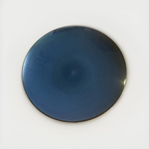 GABBAY FUSION OCEAN BLUE Dinner Plate 11 1/2" Speckled | eBay