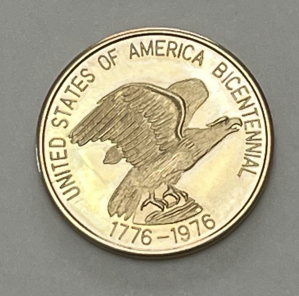 RARE 1776-1976 Bicentennial George Washington .500 Gold Coin ~2.4g ...