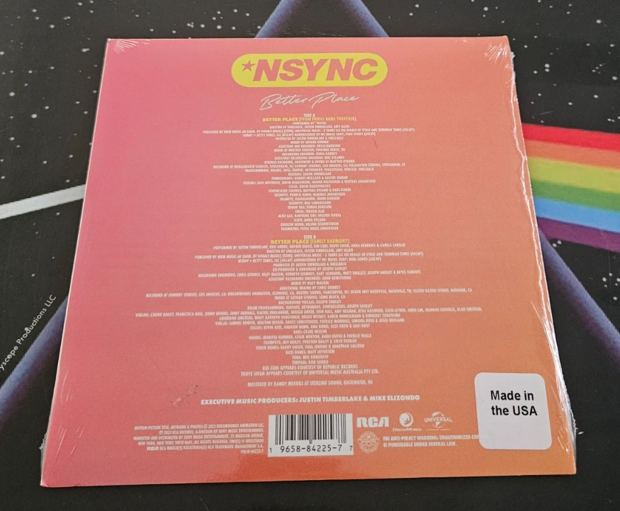 NSYNC Better Place 7" 45 RPM Vinyl Record UO Exclusive Sealed New ...