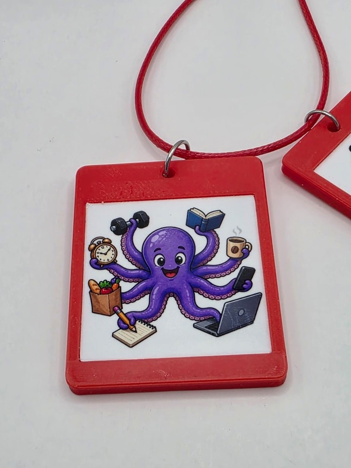 Fun Multitasking Octopus Seaside Lightweight Picture Necklace with ...