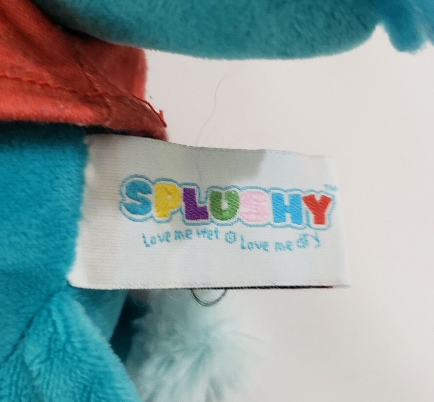 Splushy Blue Teal Squishy Wet/Dry Elephant 11" Plush Bath Toy | eBay