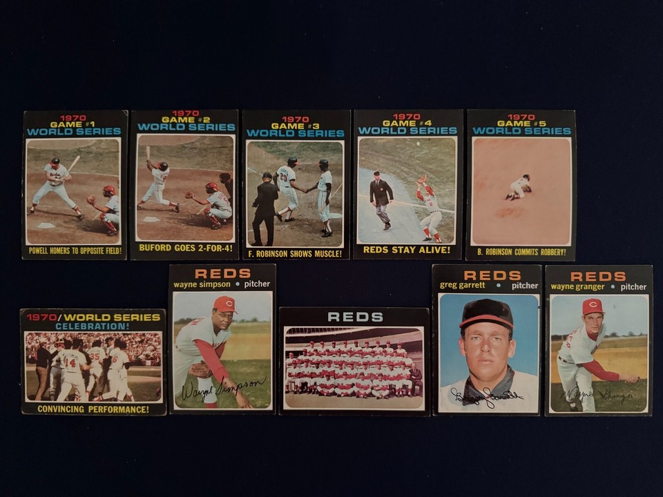 1971 Topps Cincinnati Reds Team Set | eBay