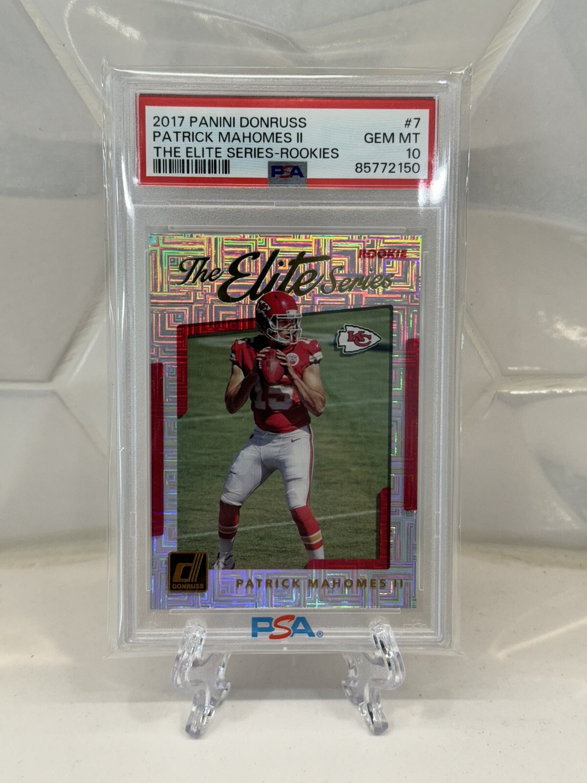 Patrick Mahomes II 2017 Donruss #7 The Elite Series Rookies Price Guide ...