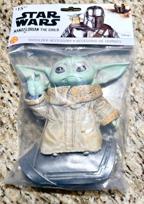 DISNEY STAR WARS MANDALORIAN SHOULDER ACCESSORY PROP BABY YODA COSTUME ...