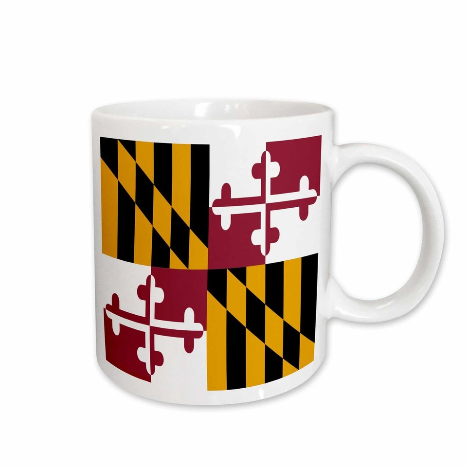 3dRose State Flag of Maryland - US American - Heraldic banner of George ...