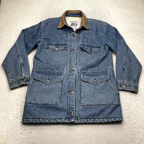 Vintage Schaefer Outfitter Denim Chore Jacket Men's Size Large Barn USA ...