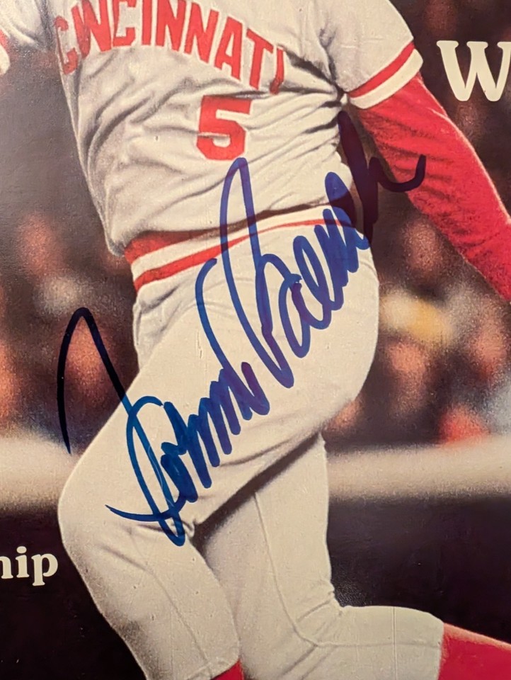 Autographed Johnny Bench Cincinnati Reds Diary Of A Winner Magazine ...