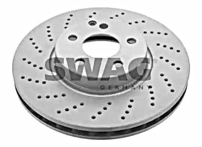 Brake Disc Front Axle x2 pcs Fits MERCEDES W212 W207 W204 S212 C207 ...
