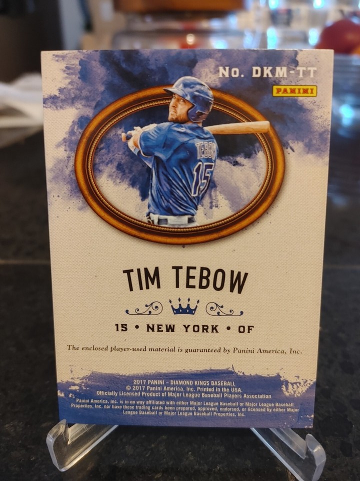 2017 Tim Tebow Rc. Jersey Card. Diamond Kings. # DKM-TT. NY METS. | eBay