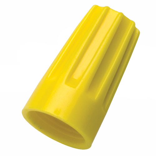 Ideal 30-274 Wire-Nut Wire Connector, Model 74B, Yellow, 500/bag ...