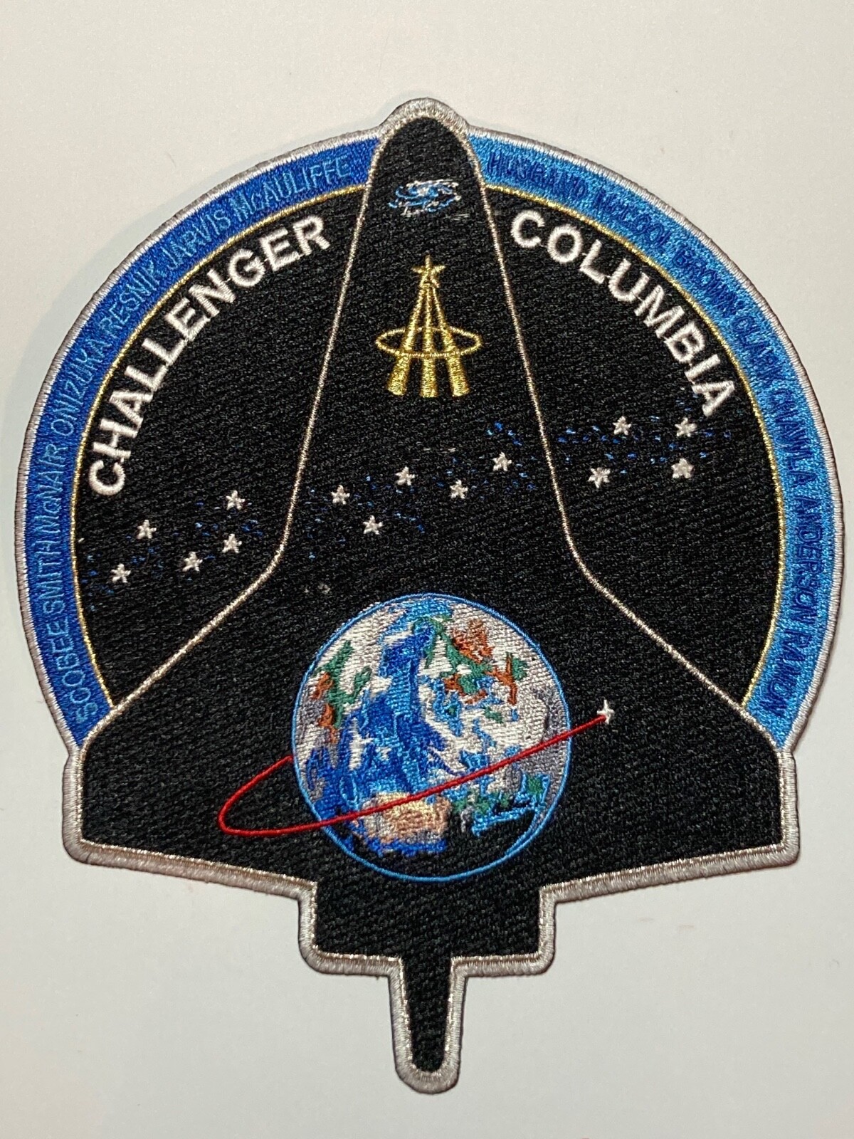 LARGE PATCH NASA MEMORIAL PATCH CHALLENGER COLUMBIA CREW PATCH 7" | eBay