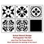 Portuguese Tile Stencil Set - Size SMALL - Stencils for DIY Home Decor ...