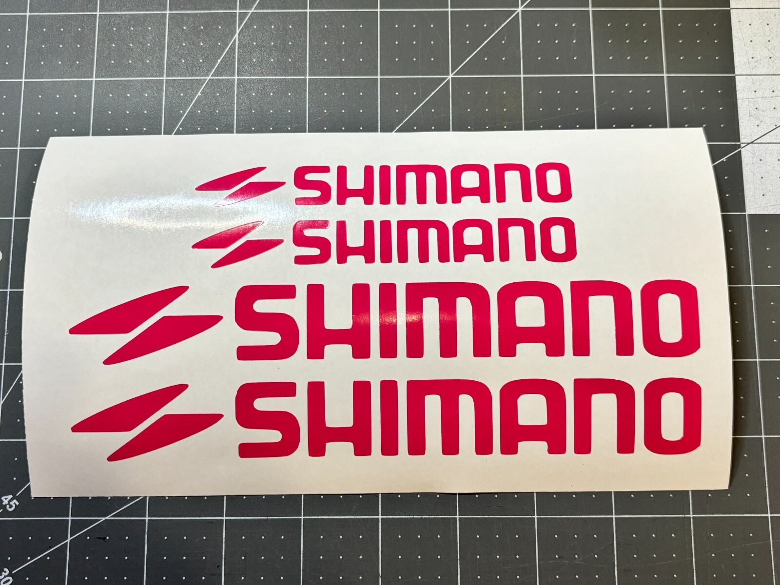 4 Pc Shimano Vinyl Decal Set - 2 Sizes Incl & MANY Colors, FREE Ship ...