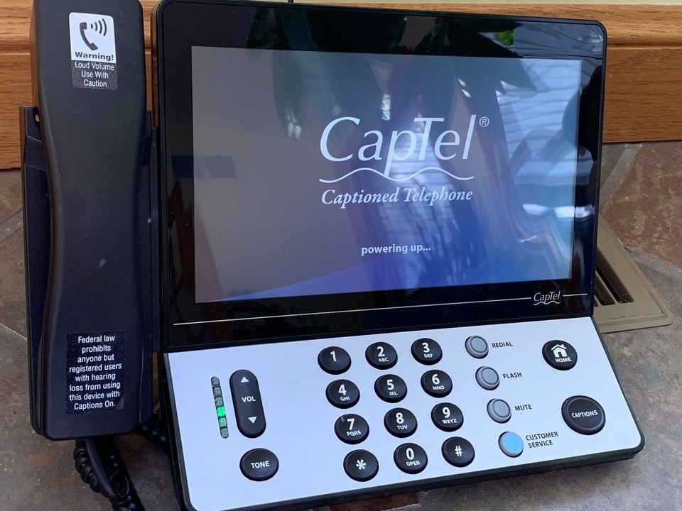 CapTel CT2400i Captioned Touch Screen WiFi Land Line Phone for Hearing ...