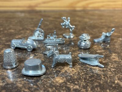 Monopoly Classic Game Pieces Lot of 11 Metal Tokens for Replacement | eBay