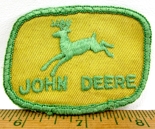 Vintage John Deere Green Yellow Jacket Patch Agriculture Farm Farming ...