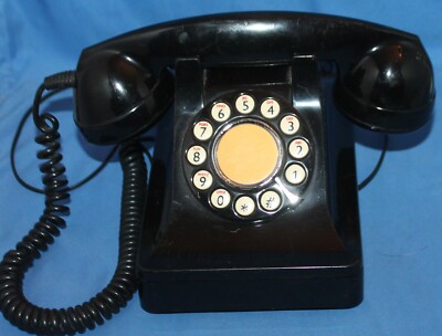 Microtel Telephone Model 999 Rotary Push Button Black Phone | eBay