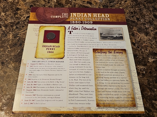 1904 Indian Head Penny 1880-1909 The Kidder Massacre | eBay