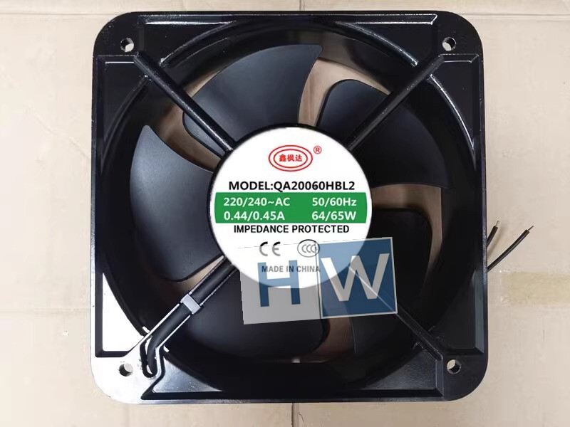 1PC QA20060HBL2 220-240V 0.45A 20CM 200*60MM Axial Flow Cooling Fan | eBay