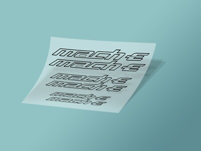 6pcs Mustang Mach E Caliper Decal Stickers, Die-Cut Vinyl Decal Sticker ...