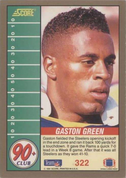 Las mejores ofertas en 1991 Score Gaston Green #322 | eBay