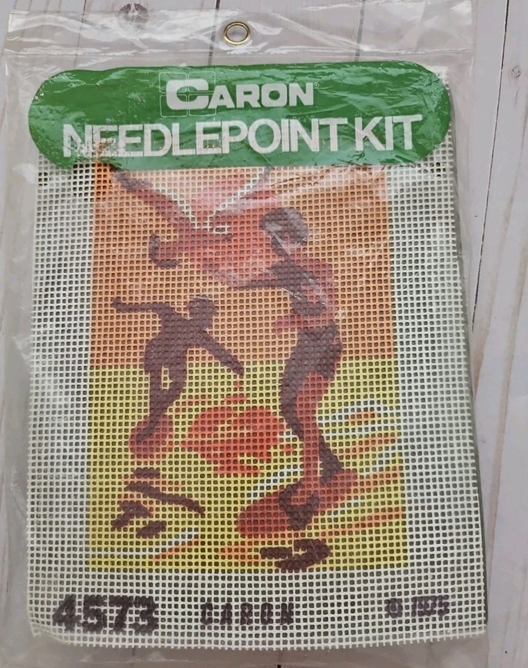 Vintage 1975 Caron Needlepoint Kit 4573 Surf and Sun Beach Vacation | eBay