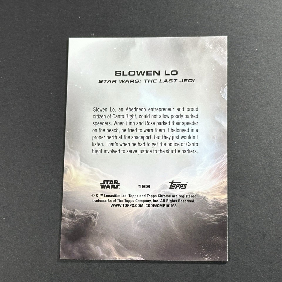 2025 Topps Chrome Star Wars Slowen Lo #168 | eBay