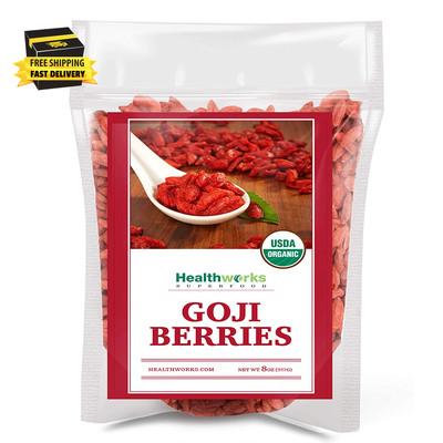 Raw Goji Berries (8 Ounces) | Certified Organic & Sun-Dried | Keto ...