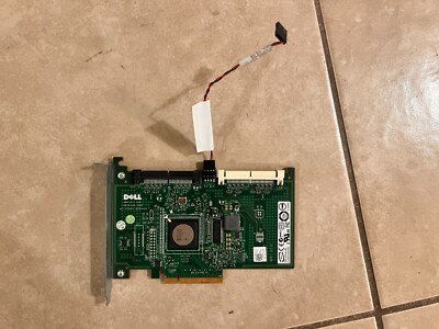 DELL POWEREDGE E2K-UCS-61-B JW063 SAS PCI-E RAID CONTROLLER CARD PERC 6 ...