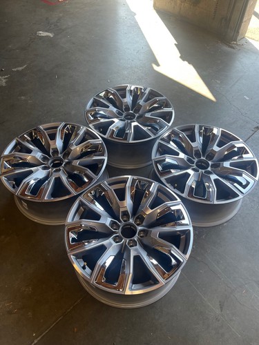 OEM 22” 2023 GMC/Chevy Factory Wheels Rims SET w/ Inserts 84775276 ...