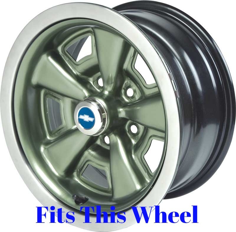 NEW CHEVY CAMARO CHEVELLE 15" 5-SPOKE MAG STEEL WHEEL STAINLESS METAL ...